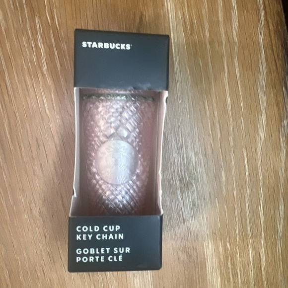 Starbucks | Kitchen | Starbucks Cold Cup Key Chain Pink Green 223 ...